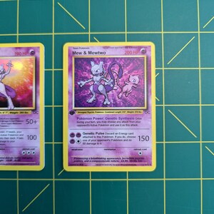 LV99 Mew & Mewtwo Custom Pokemon Card - Etsy