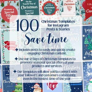 100 Christmas Instagram Templates Bundle, Instagram Posts, Insta ...