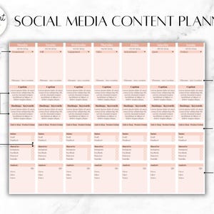 Social Media Content Planner Google Sheets Template Social Media ...