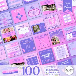 100 Bright Rainbow Instagram Templates, Colorful Instagram Posts, Cute ...