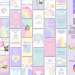 Pastel Rainbow Instagram Stories, Cute Instagram Rainbow Posts, Social ...
