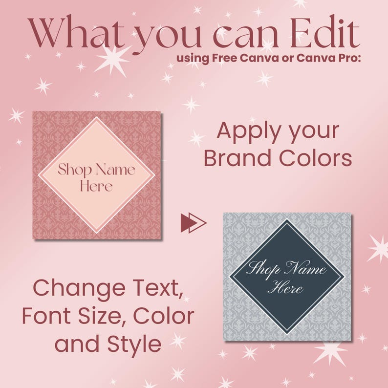 Peachy Soft Pink Etsy Shop Banner Design for Successful Etsy Sellers ...