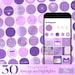 30 Purple Instagram Highlight Covers, Editable Canva Templates ...
