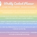 Rainbow Social Media Content Planner Google Sheets Template Social ...