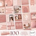 100 Pink Instagram Post Templates, Pink Social Media Templates, IG ...