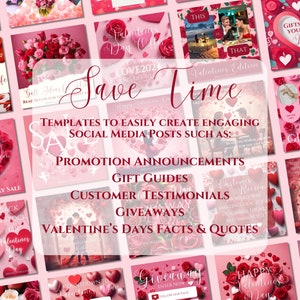 Valentine's Day Instagram Post Templates, February Instagram Posts ...