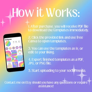 300 Rainbow Instagram Post Templates Bundle, Bright Instagram Rainbow ...