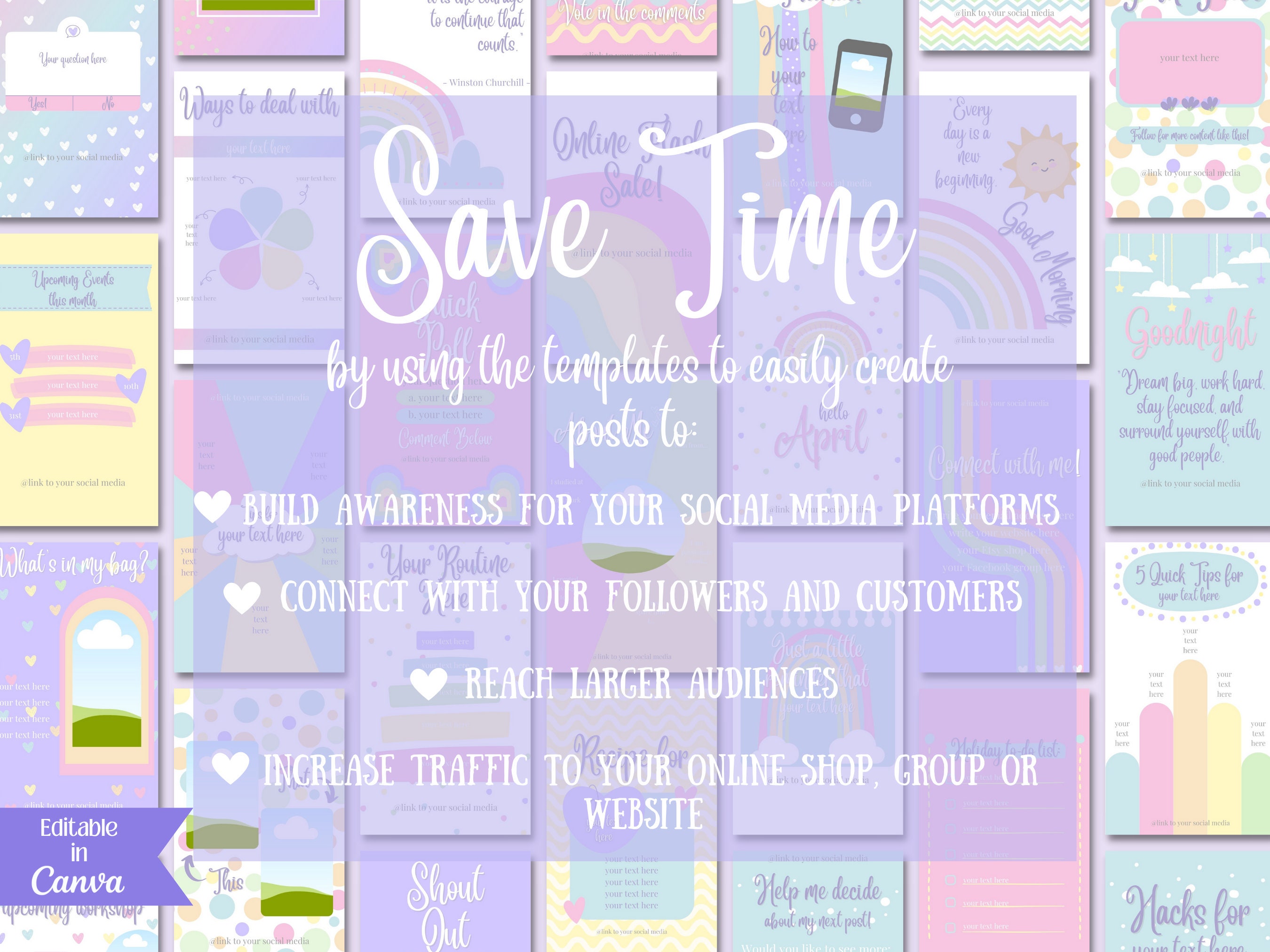 Pastel Rainbow Instagram Stories, Cute Instagram Rainbow Posts, Social ...