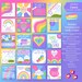 100 Bright Rainbow Instagram Templates, Colorful Instagram Posts, Cute ...