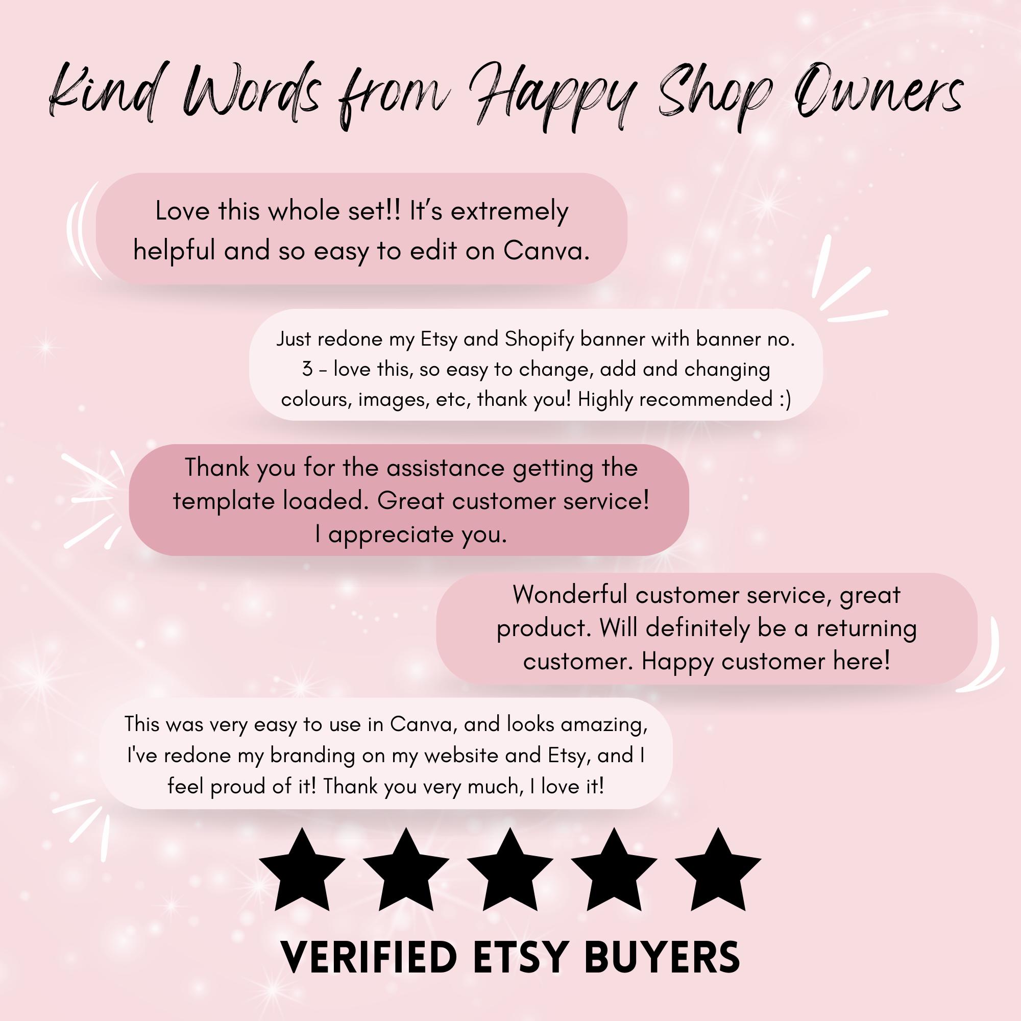 Etsy Shop Banners & Shop Icon Templates, Canva Templates for Successful ...