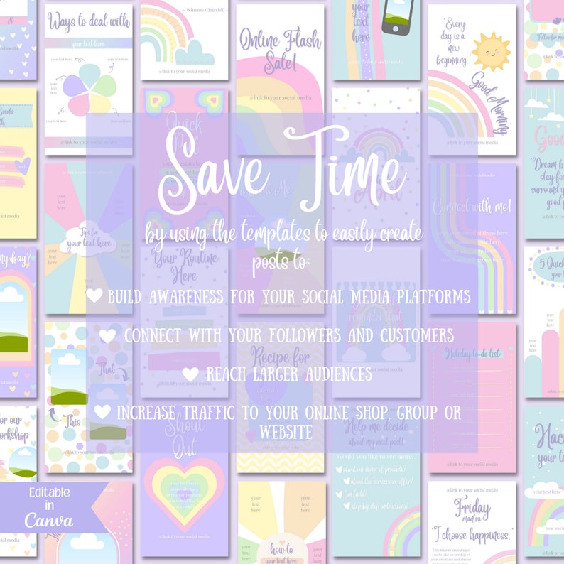 Pastel Rainbow Instagram Stories, Cute Instagram Rainbow Posts, Social ...