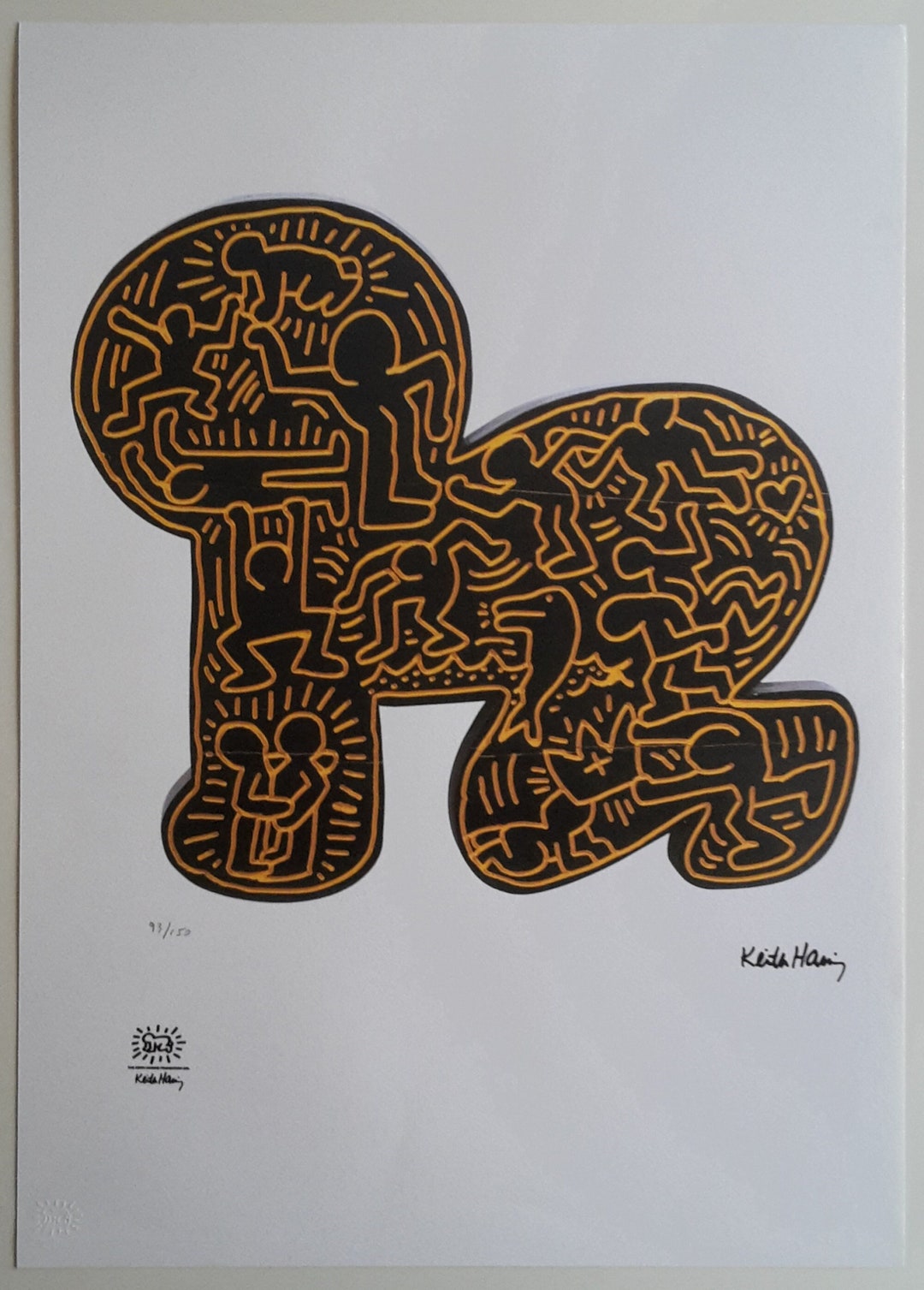 Keith Haring – Lithograph Crawling Baby - Etsy