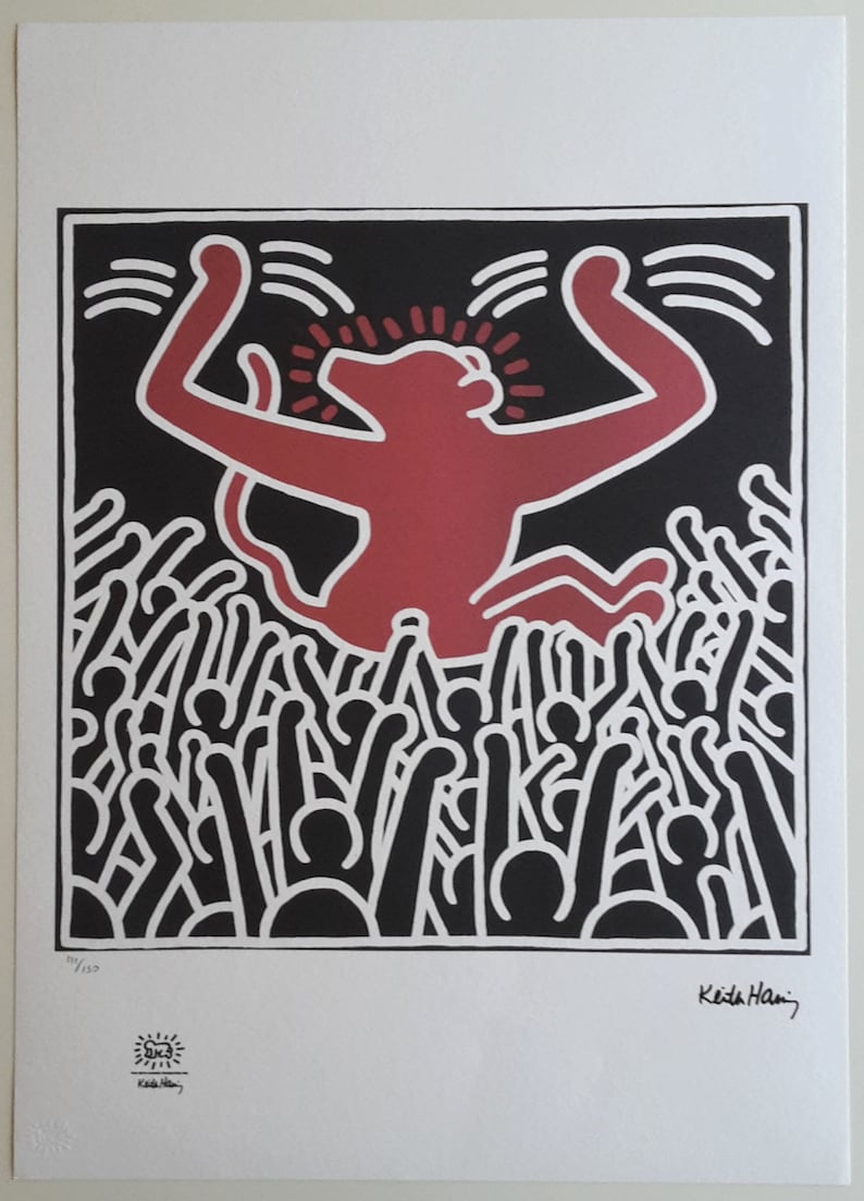 Keith Haring – Lithography Limited Edition - UNTITLED - Etsy