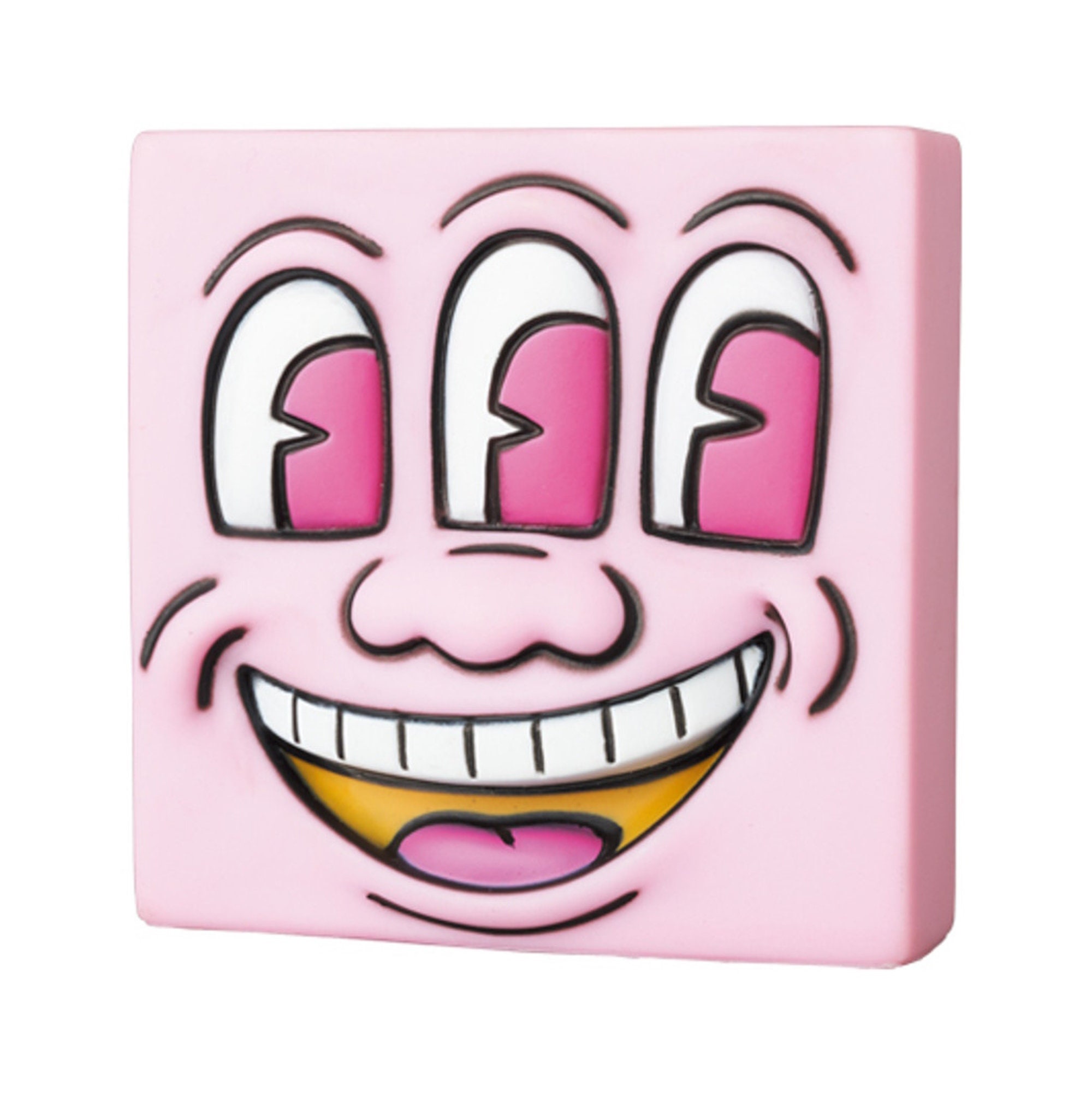 Keith Haring – Original Figure Three Eyed Smiling Face From Medicom Toy ...