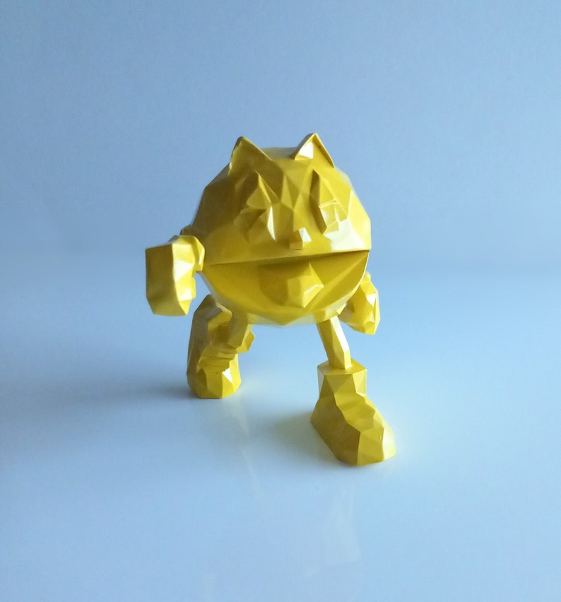 Richard Orlinski - Sculpture Pac-man Yellow - Etsy