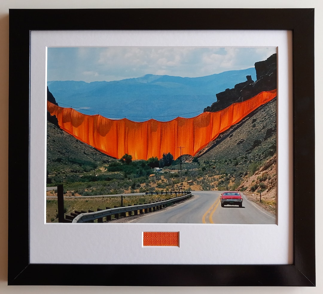 Christo & Jeanne-claude - Valley Curtain – Offset Lithograph, Framed ...