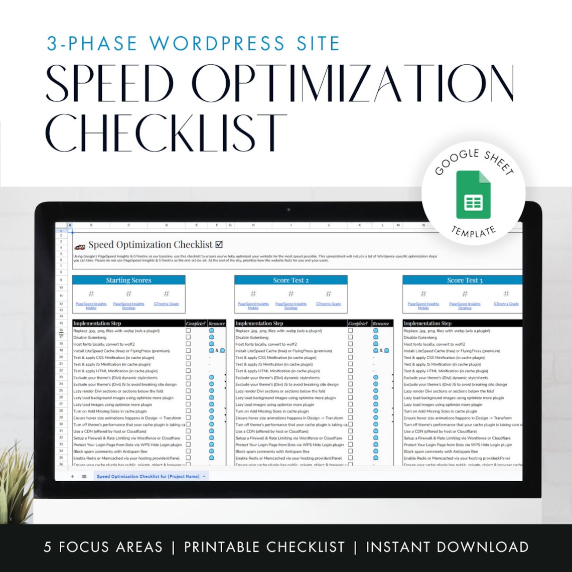 Website Speed Optimization Checklist - Etsy
