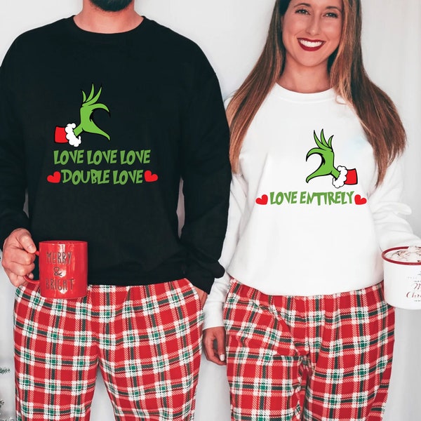 Matching Grinch Couple Sweatshirt Etsy