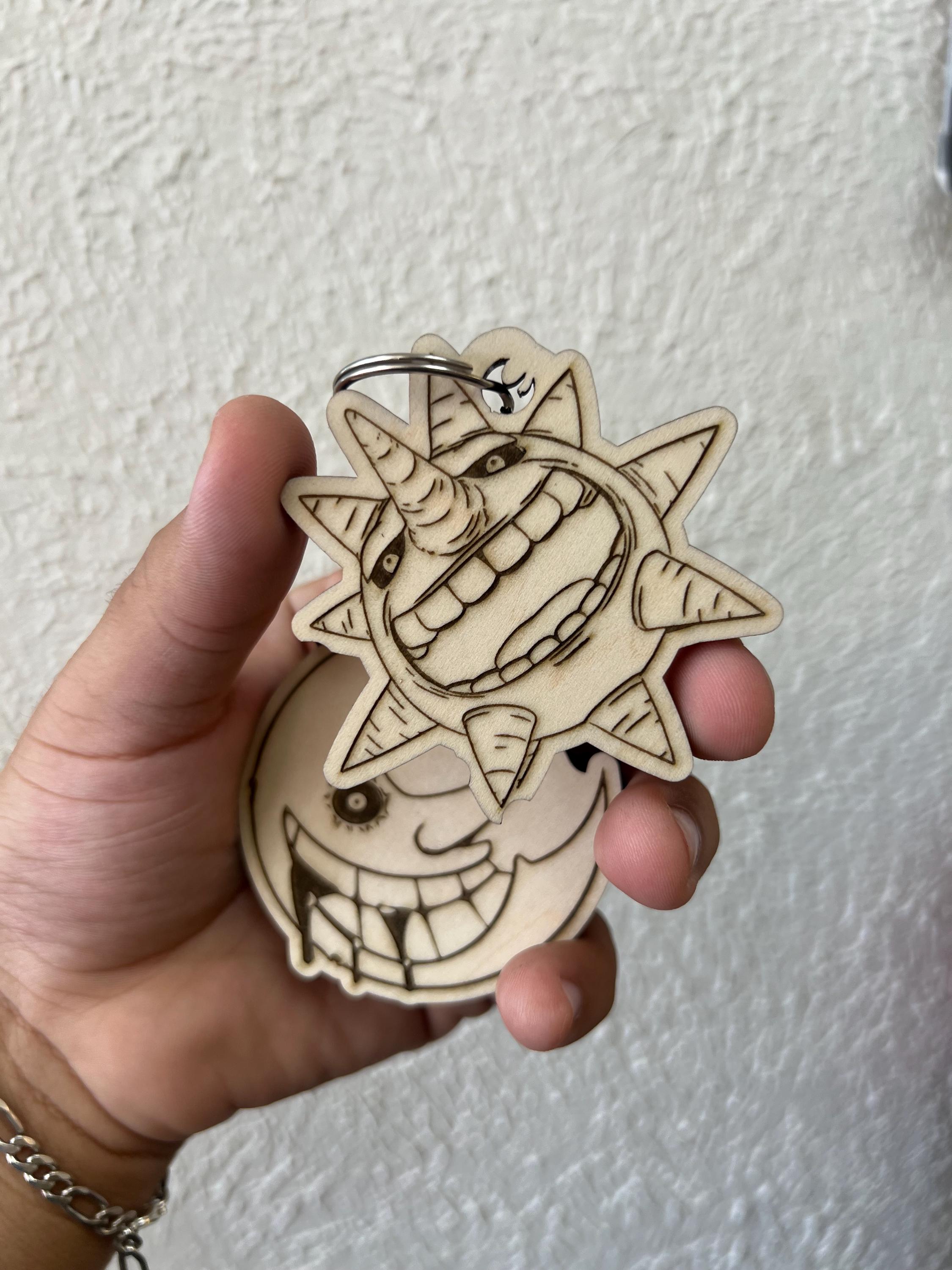 Soul Eater Sun and Moon Keychain 2 Keychains, Sharable Keychains - Etsy
