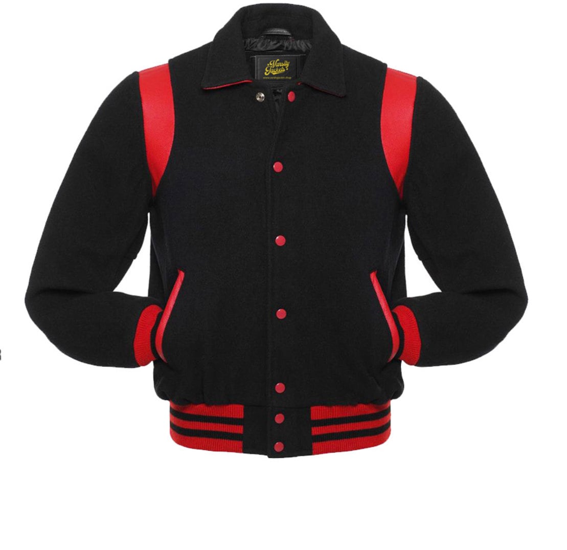Varsity Jacket Baseball Letterman Jackets Wool Body Genuine Sleeves ...