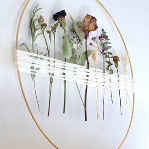 Wildflower Minimalist Boho Wreath Dried Flower Decor Eucalyptus Modern ...