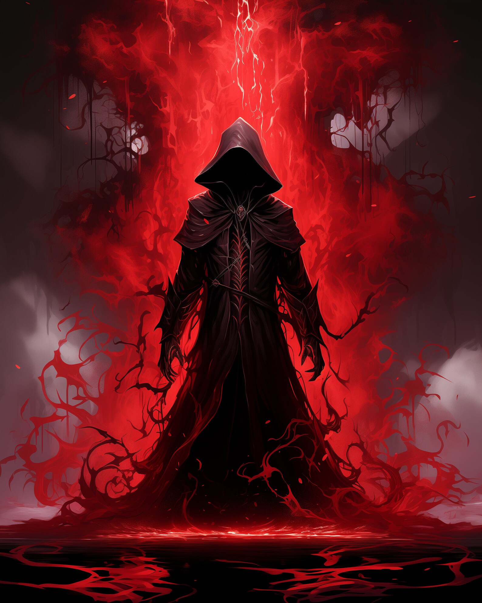 Red Mage Inkblot - Etsy