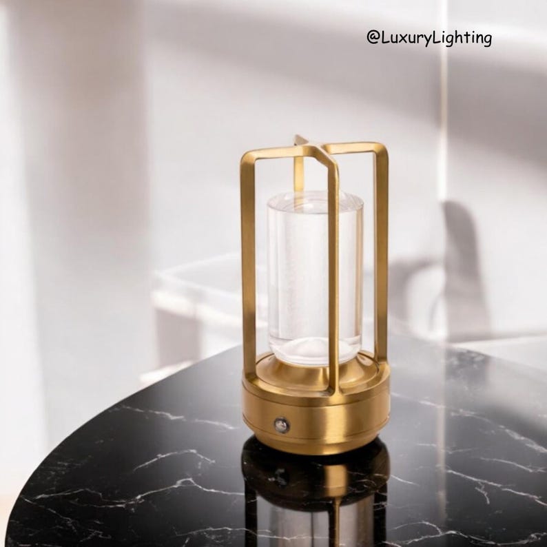 Rechargeable Desk Lamp | Table Lamp | Outdoor Night Light | Art Deco ...