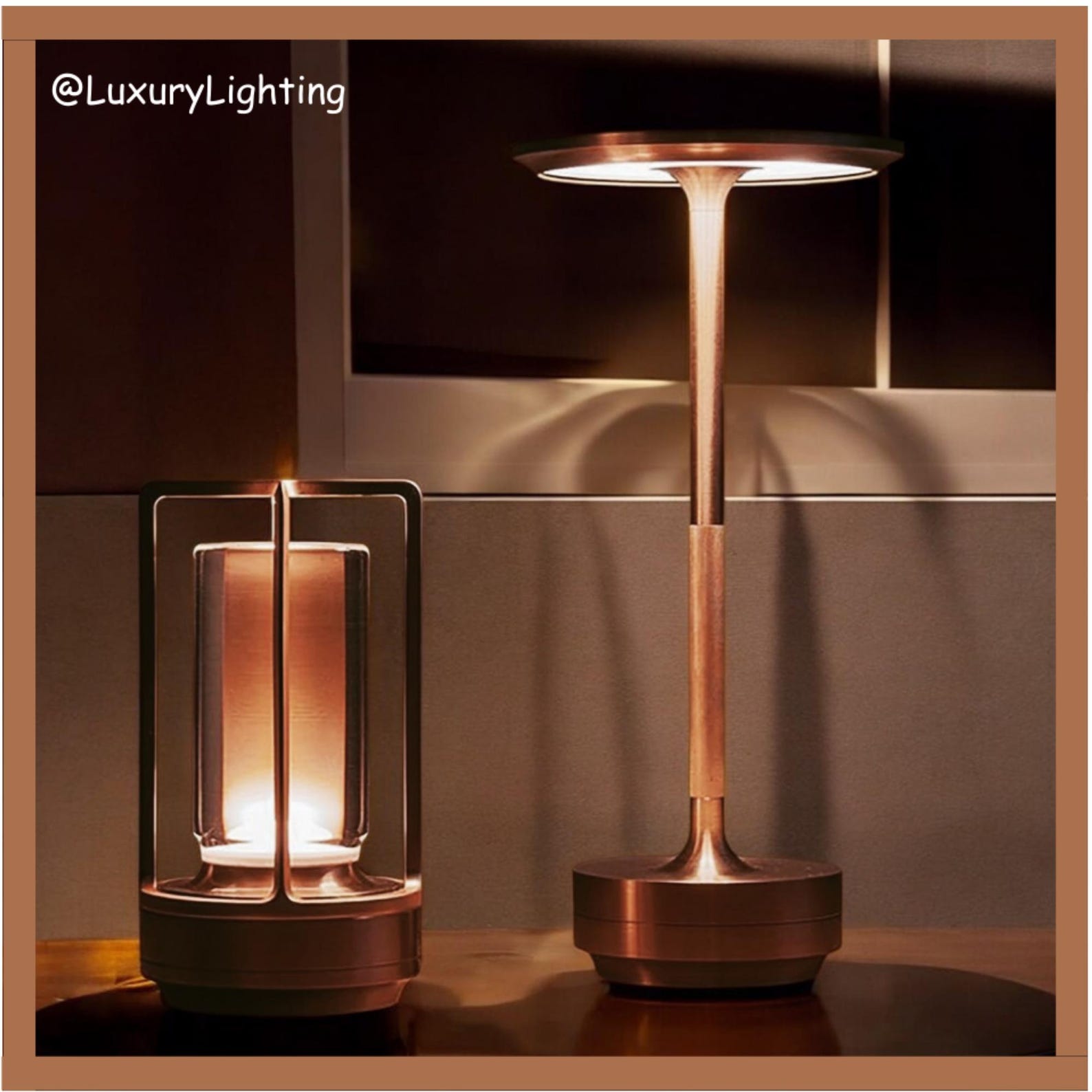 Decorative Table Lamp With Touch Control | USB Charging Desk Light ...