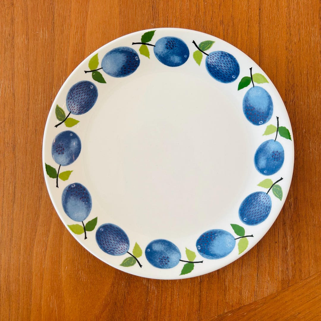 Dessert Plates - Stig Lindberg Gustavsberg Prunus - Diameter 16,5 Cm ...