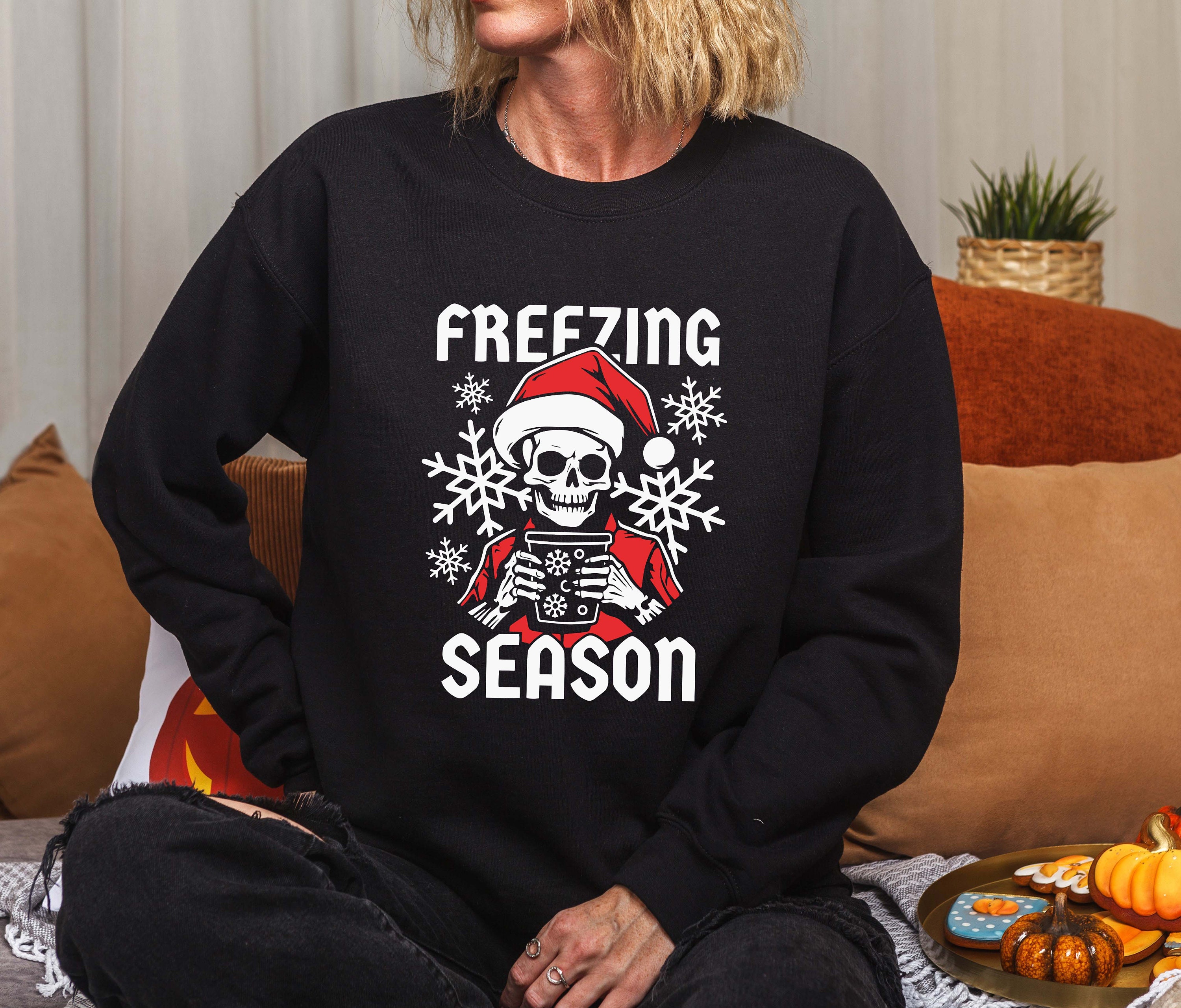 Freezing Season Skull Christmas PNG Freezing Season Svg - Etsy