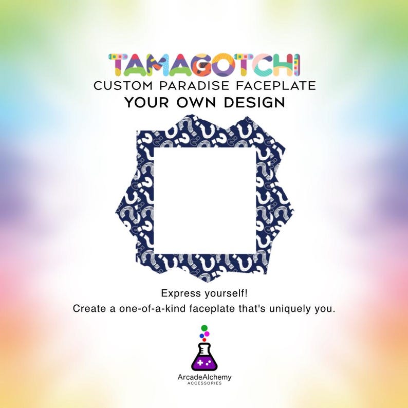 Tamagotchi Paradise Faceplate - Your Own Custom Design - Etsy