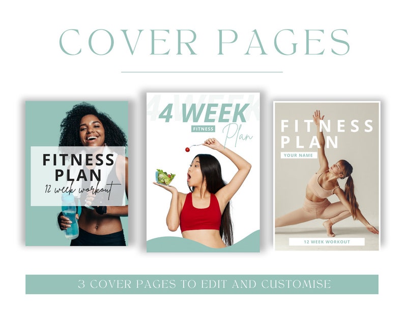 Fitness Ebook Workout Program Template Personal Trainer Exercise ...