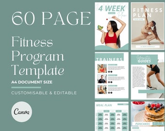 Home Workout Plan Personal Trainer Template Workout Program Template ...