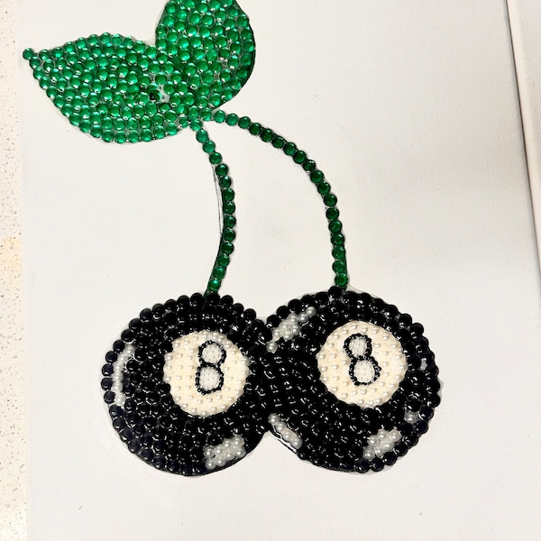 Rhinestone Cherry Paintings - Etsy