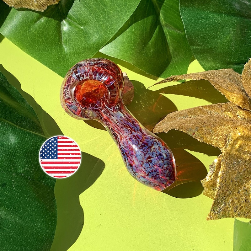 Purple Glass Pipe - Etsy