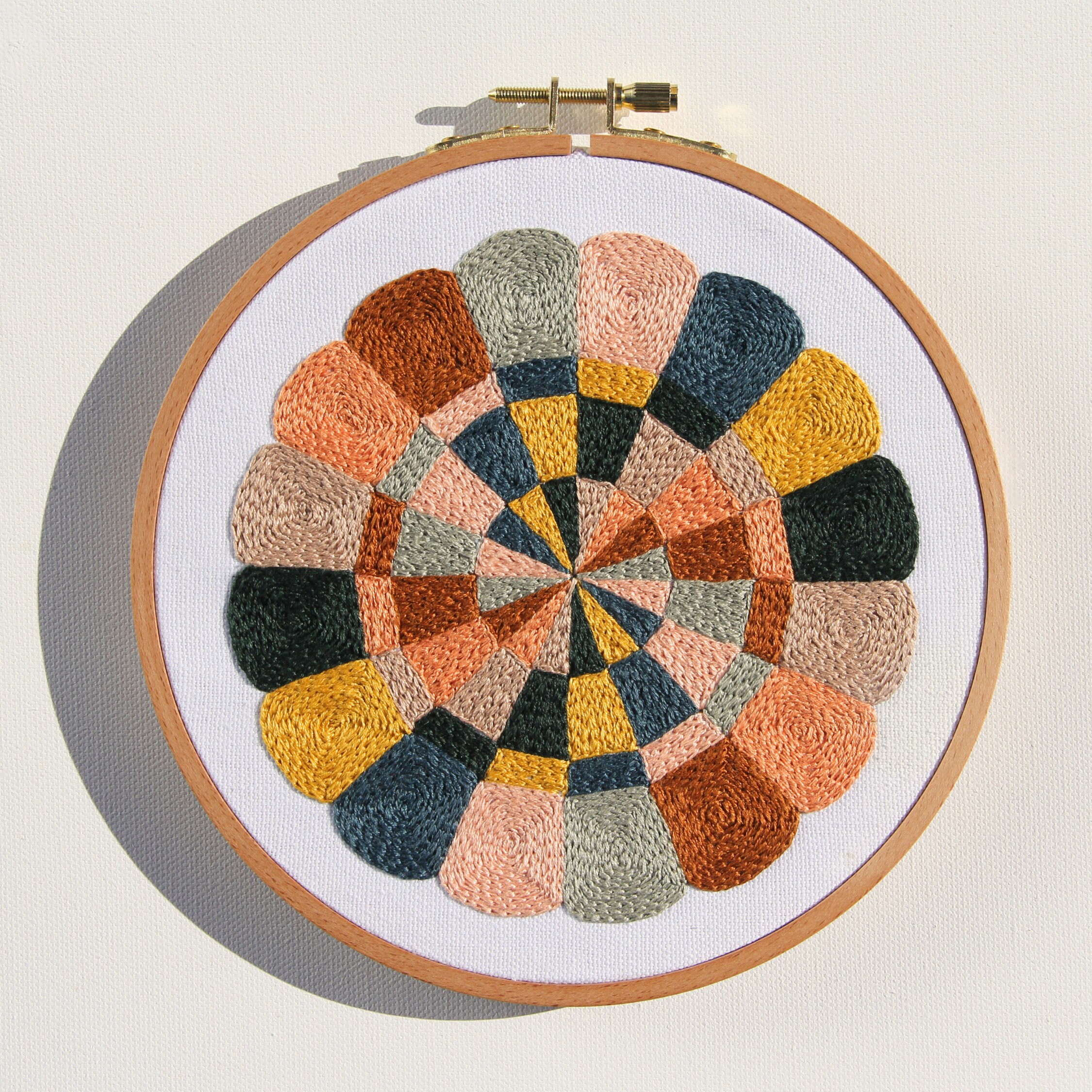 Color Wheel Embroidery Kit Embroidery Design and Embroidery Supplies ...