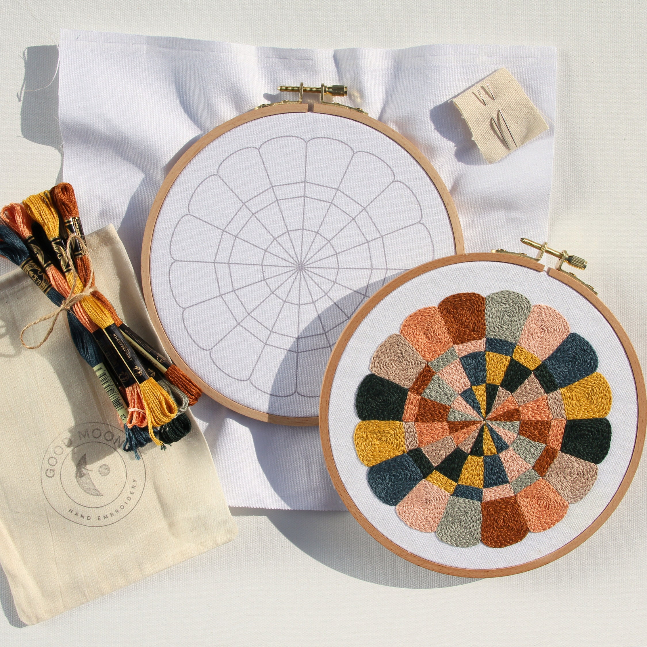 Color Wheel Embroidery Kit Embroidery Design and Embroidery Supplies ...