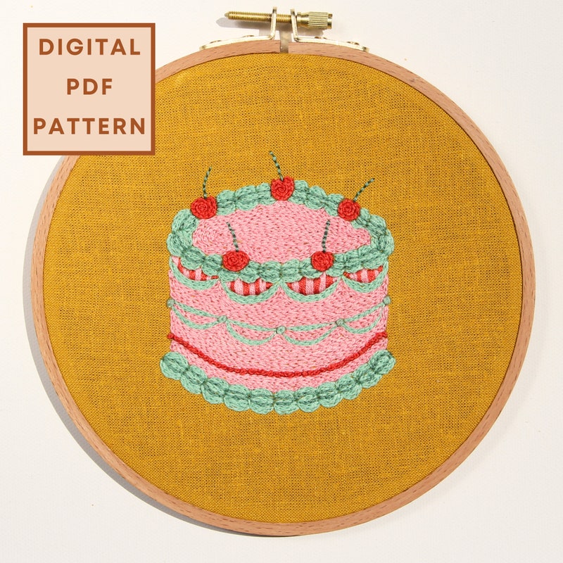 Cake Embroidery - Etsy