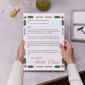 Letter to Santa From Child & Letter to Child From Santa. Print-ready ...