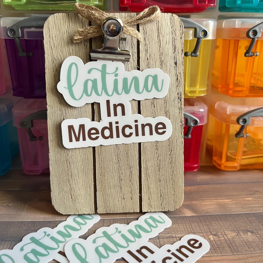 Latina in Medicine Sticker. Die Cut Vinyl Sticker for Water Bottles ...