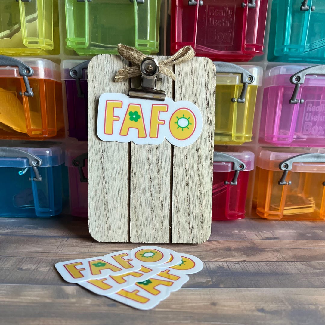 FAFO Sticker. Die Cut Vinyl Sticker. - Etsy