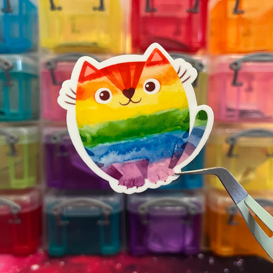 Pride Cat Sticker. Show Your Pride - Etsy