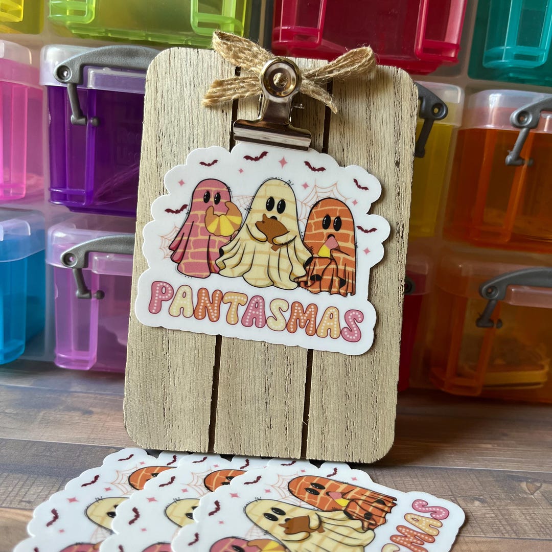 Pantasmas Pan Dulce Ghost Pun. Die Cut Vinyl Sticker. - Etsy