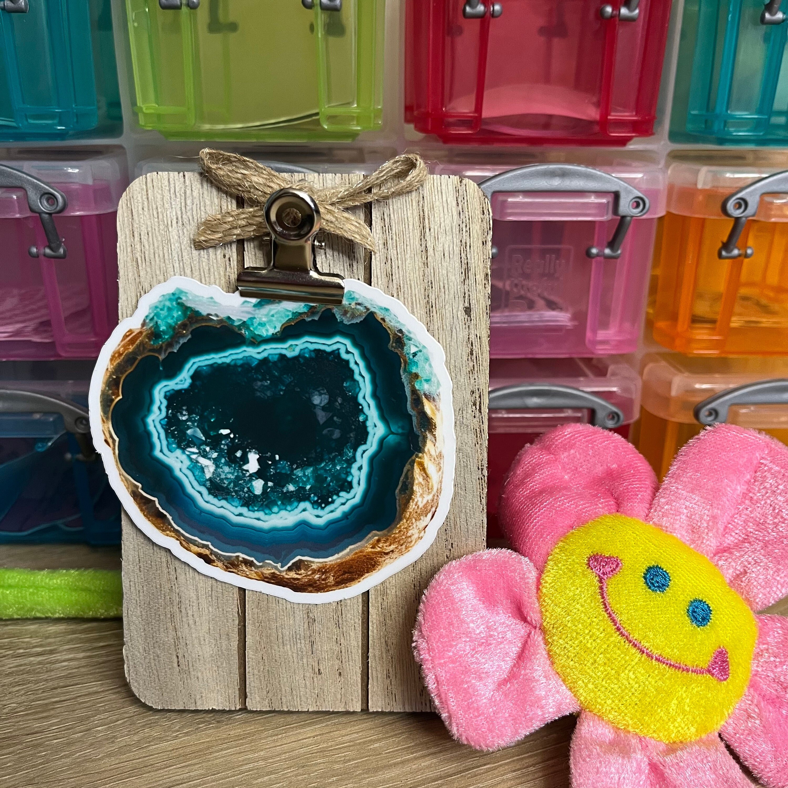 Green Geode Sticker, Sticker for Rock Lovers! - Etsy