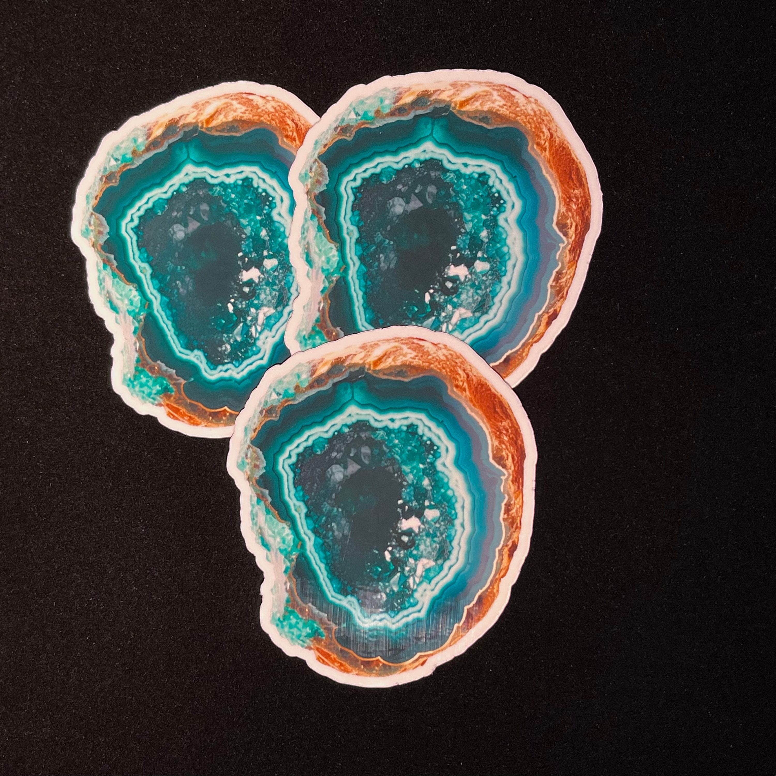 Green Geode Sticker, Sticker for Rock Lovers! - Etsy