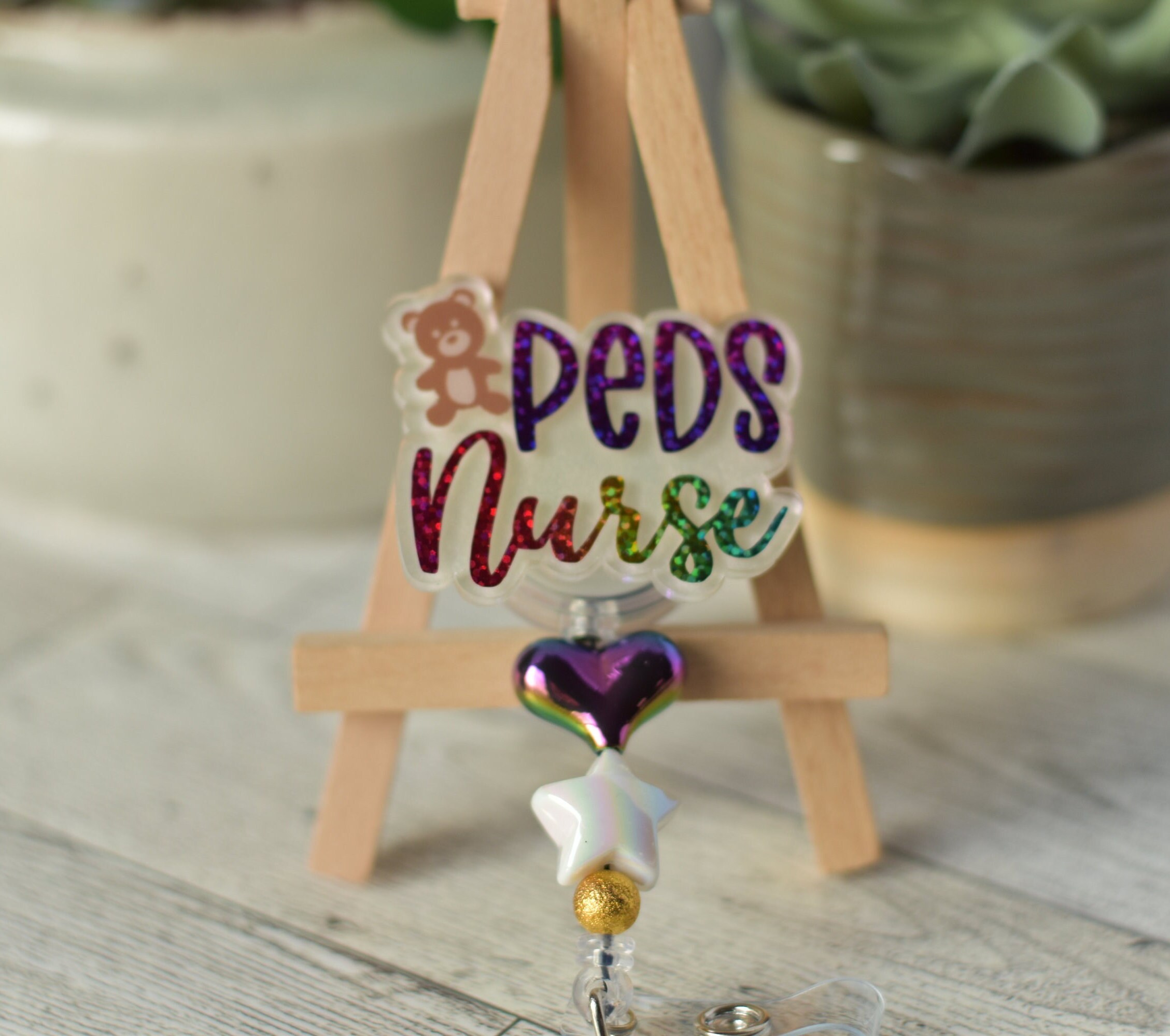 Pediatric Nurse Badge Reel, Nurse Badge Reel, Cute Nurse Badge Reel ...