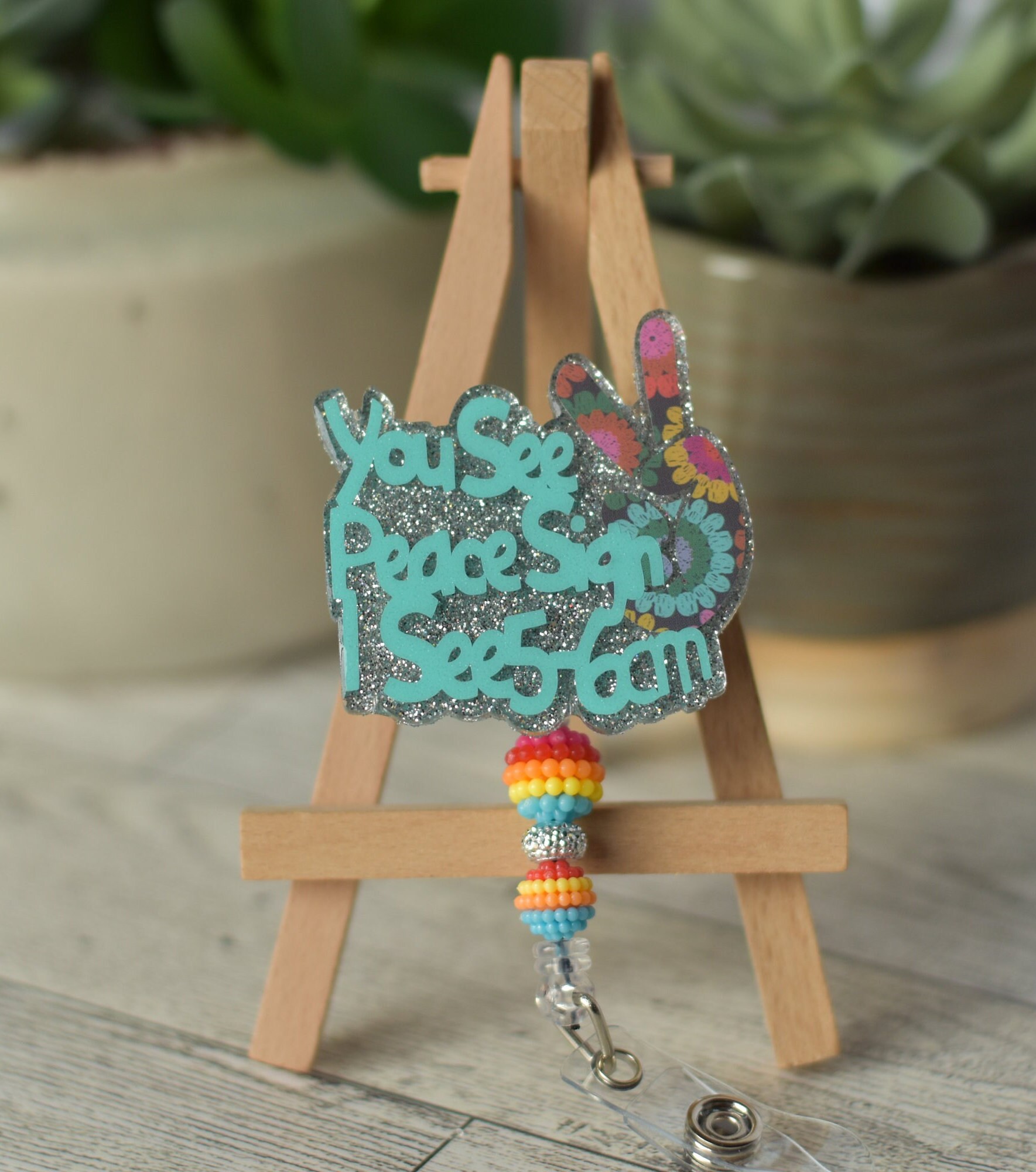 Labor and Delivery Nurse Badge, You See Peace Sign Badge Reel, Labor ...