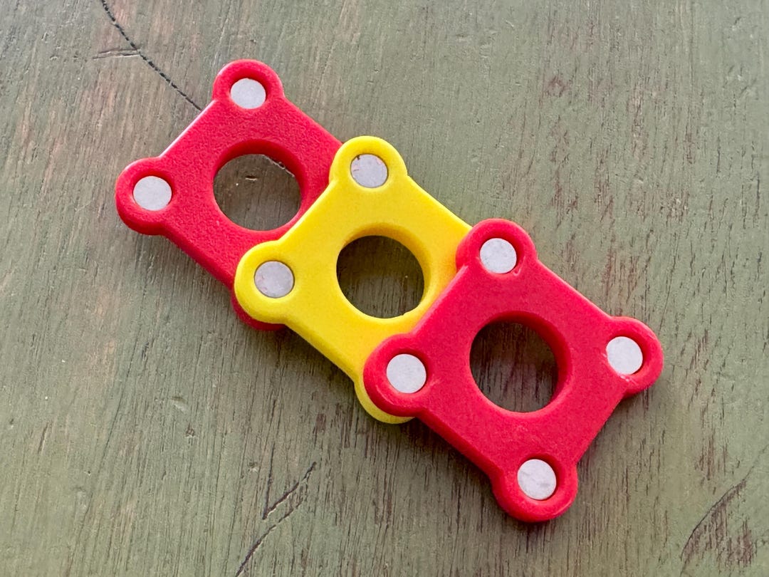 Magnetic Square Fidget Toy X3 Slide, Spin, and Snap for Stress Relief ...