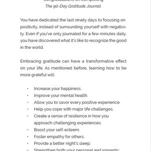 The 90 Day Gratitude Journal Daily Affirmations, Daily Journal ...