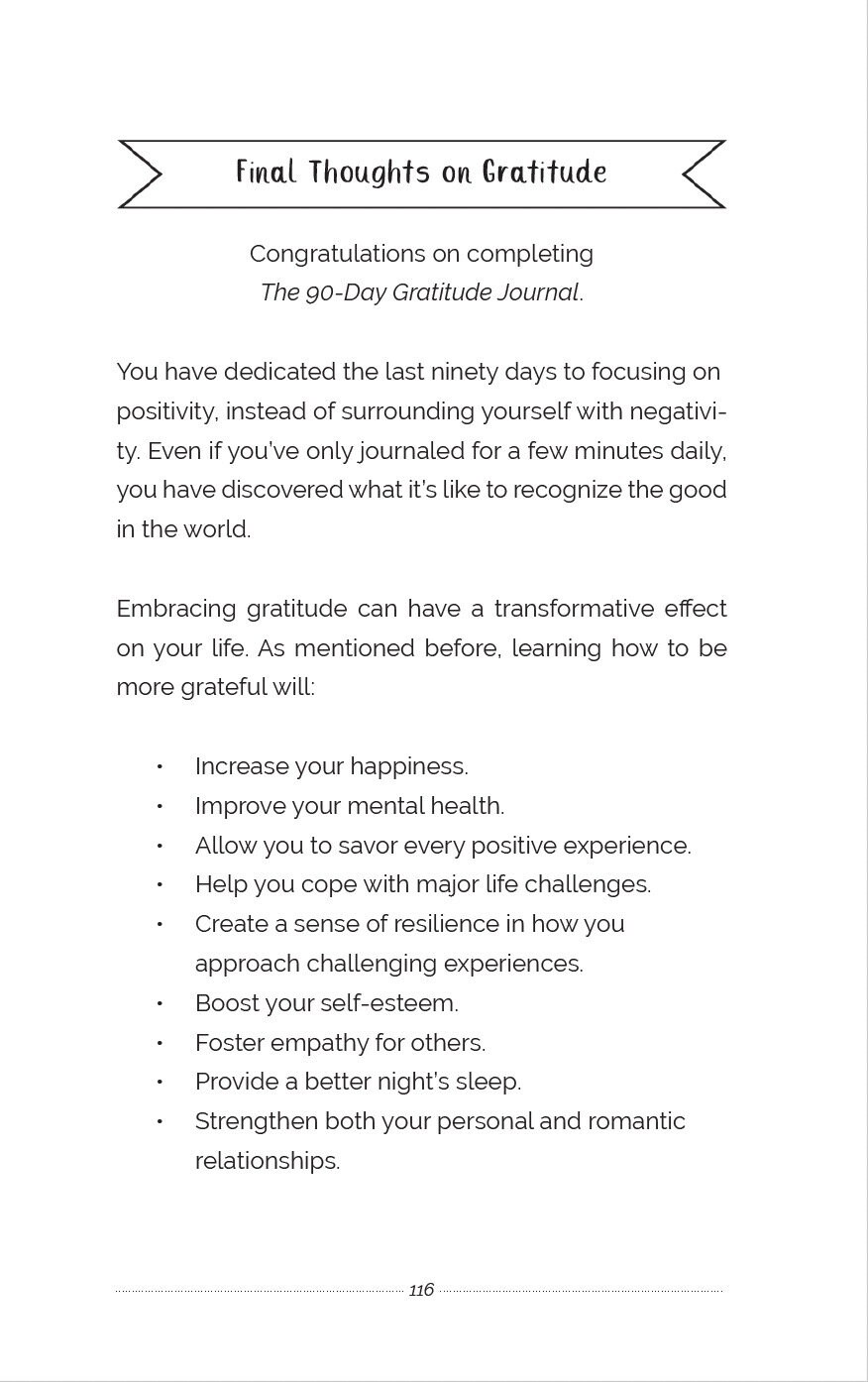 The 90 Day Gratitude Journal Daily Affirmations, Daily Journal ...